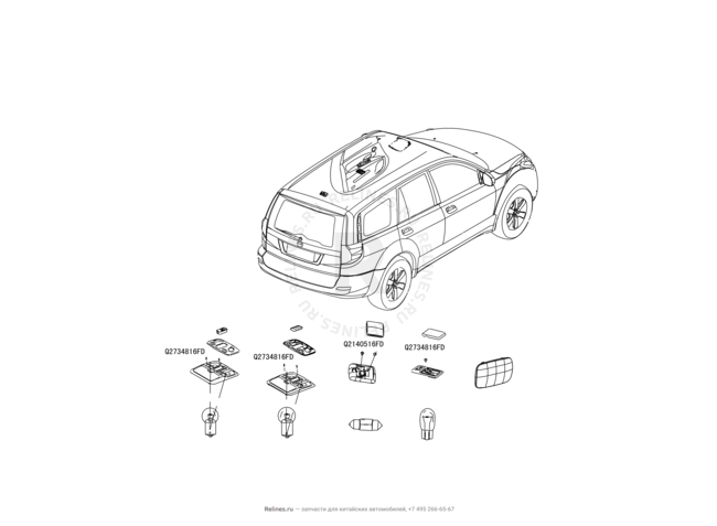 Запчасти Great Wall Hover H3 Поколение I (2010) 2.0л, 4×4 — Фары ...